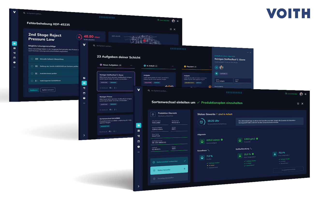 iF Design - Voith Paper User Interface Concept