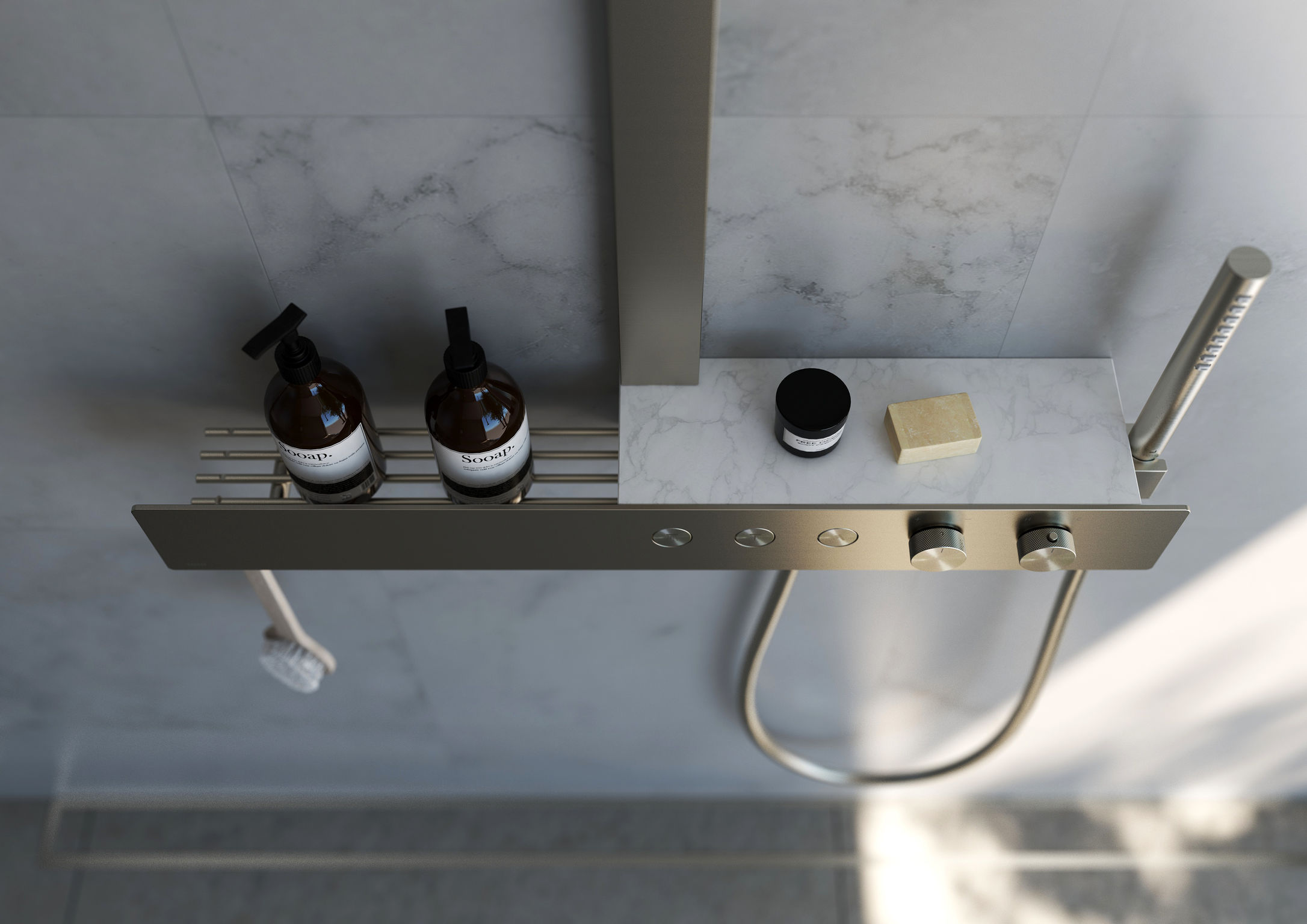 iF Design - Thermostatic Shower Column with Shelf